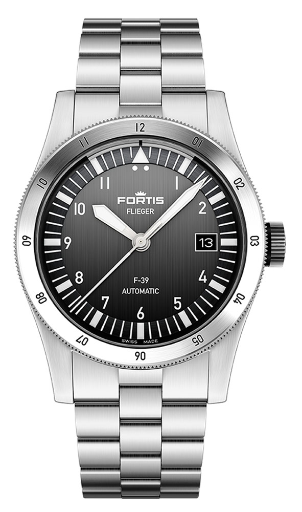 Fortis Flieger F-39 Black F4220015 zegarek męski | Dolinski.pl