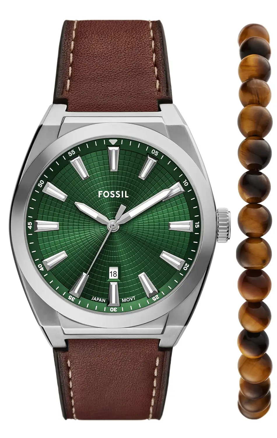 Zegarek męski Fossil Everett FS6080SET w zestawie z bransoletką